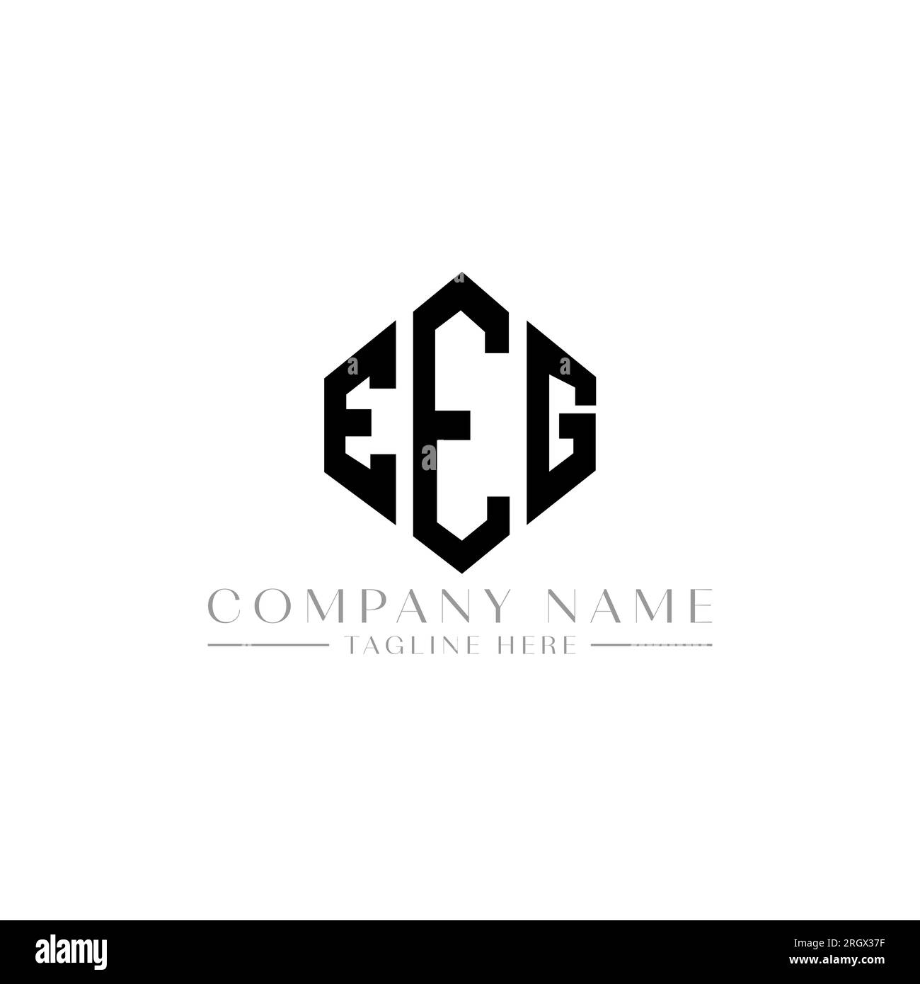 Eeg Letter Logo Design With Polygon Shape Eeg Polygon And Cube Shape Logo Design Eeg Hexagon