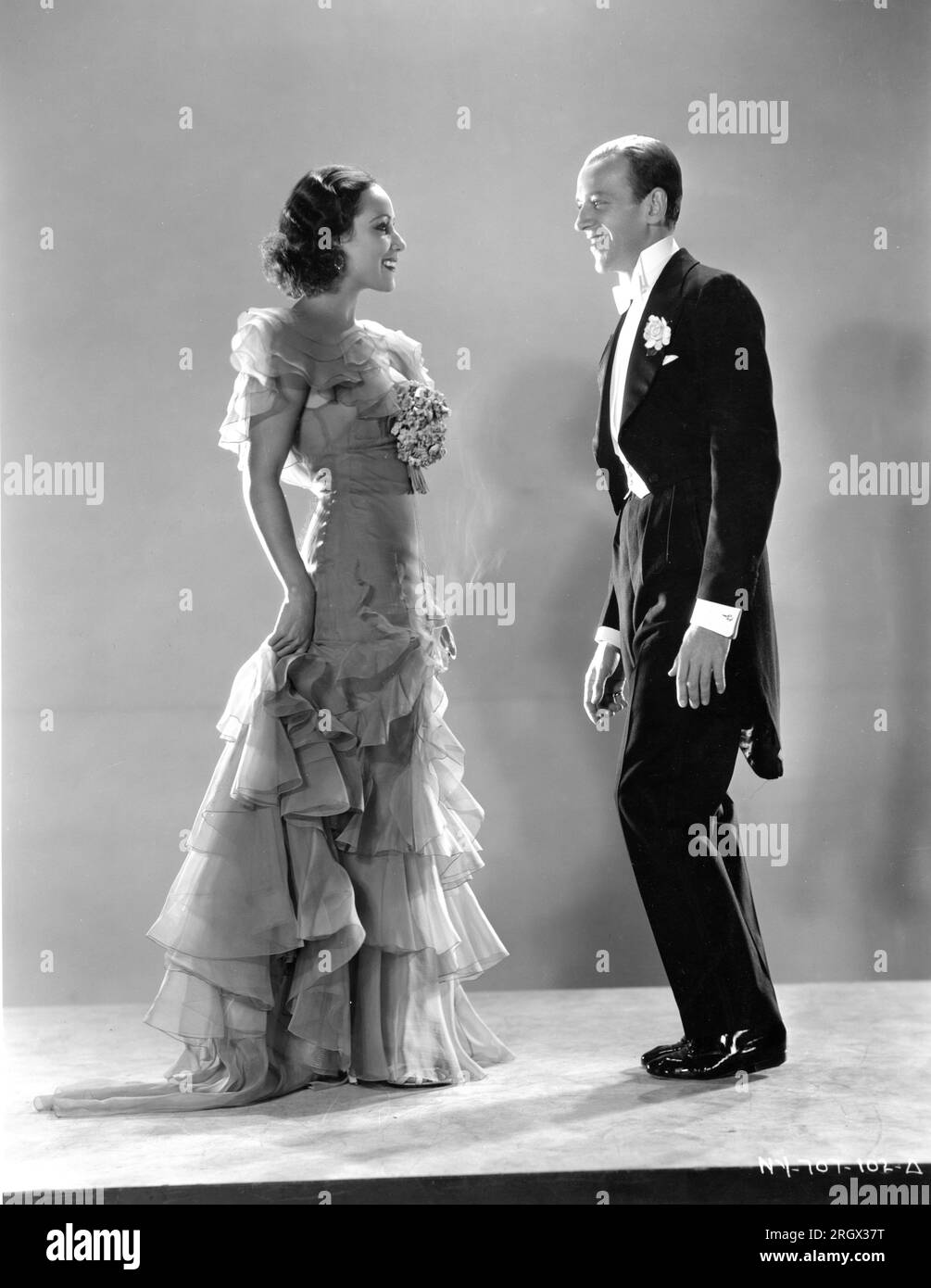 DOLORES DEL RIO and FRED ASTAIRE publicity portrait by ERNEST A ...