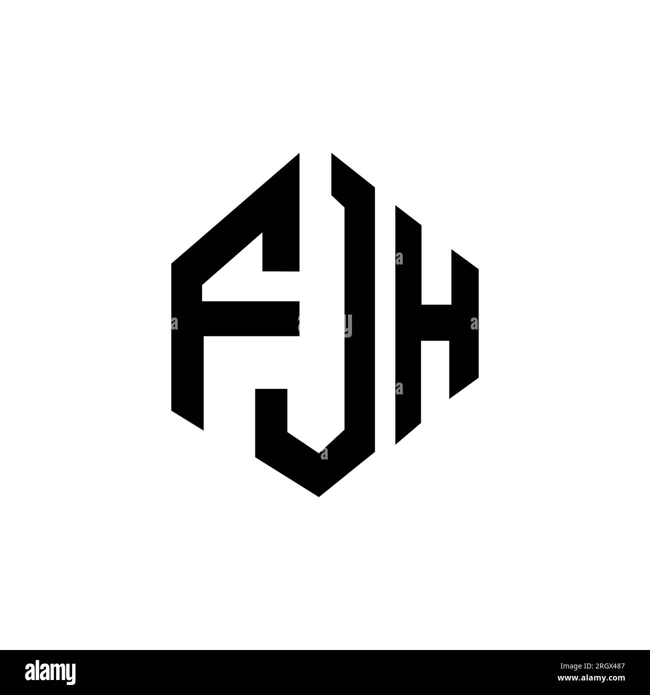 Fjh logo design hi-res stock photography and images - Alamy