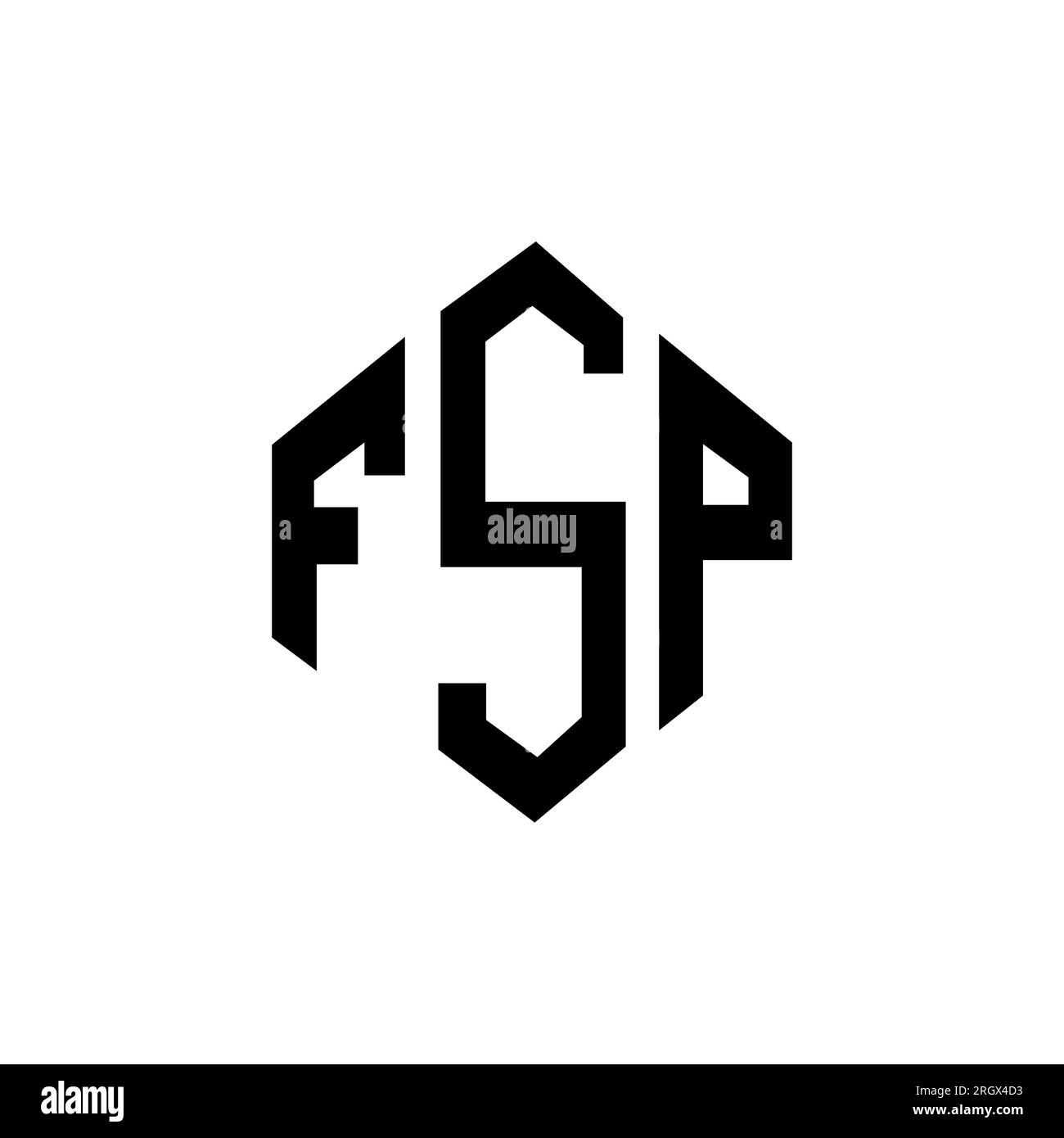 Fsp logo design Black and White Stock Photos & Images - Alamy