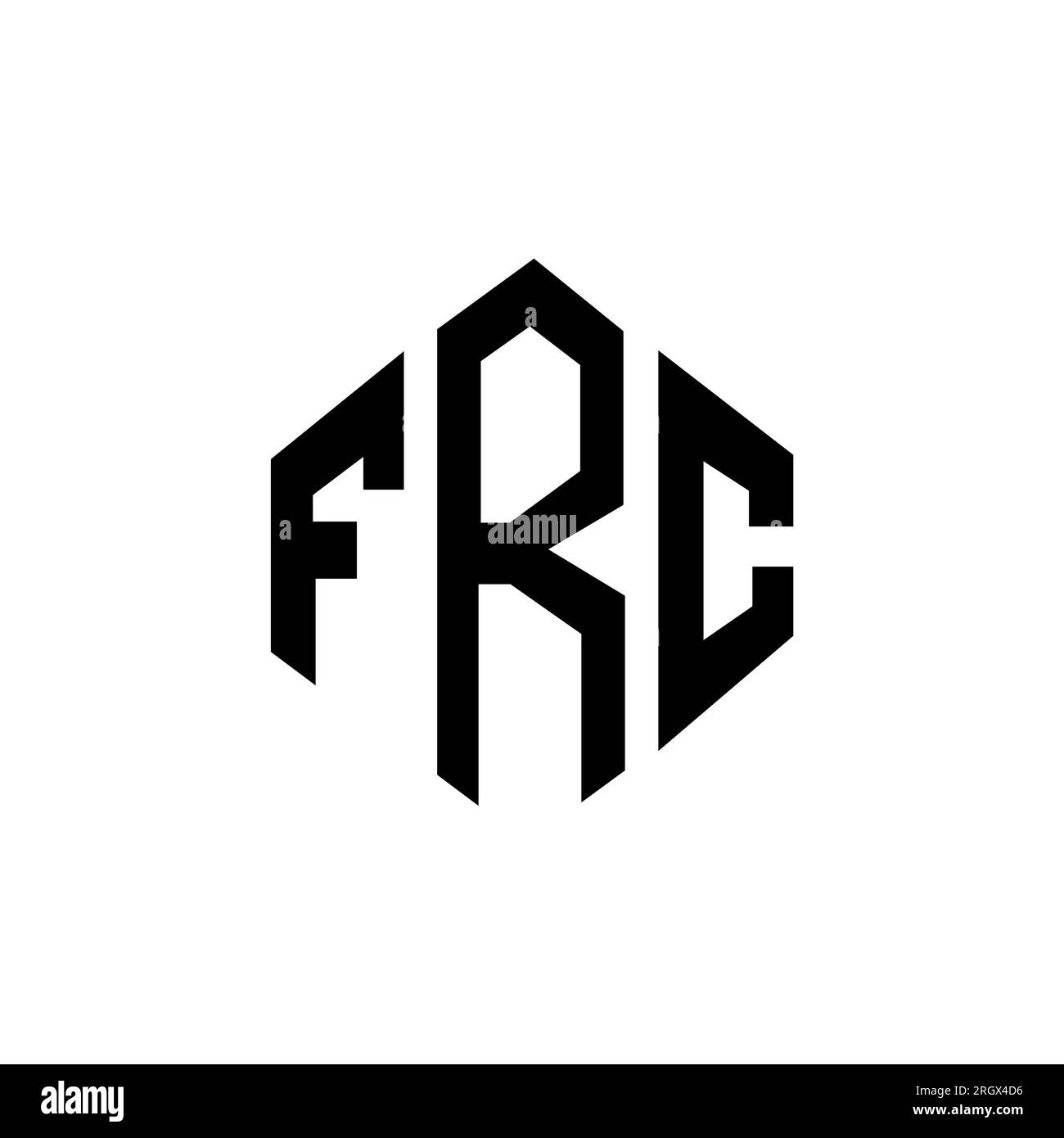 FRC letter logo design with polygon shape. FRC polygon and cube shape ...