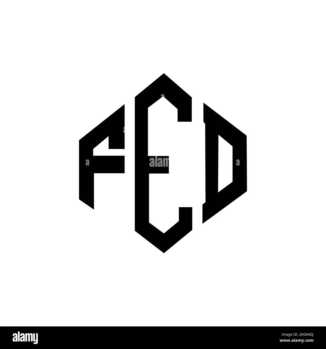Fed logo design Black and White Stock Photos & Images - Alamy