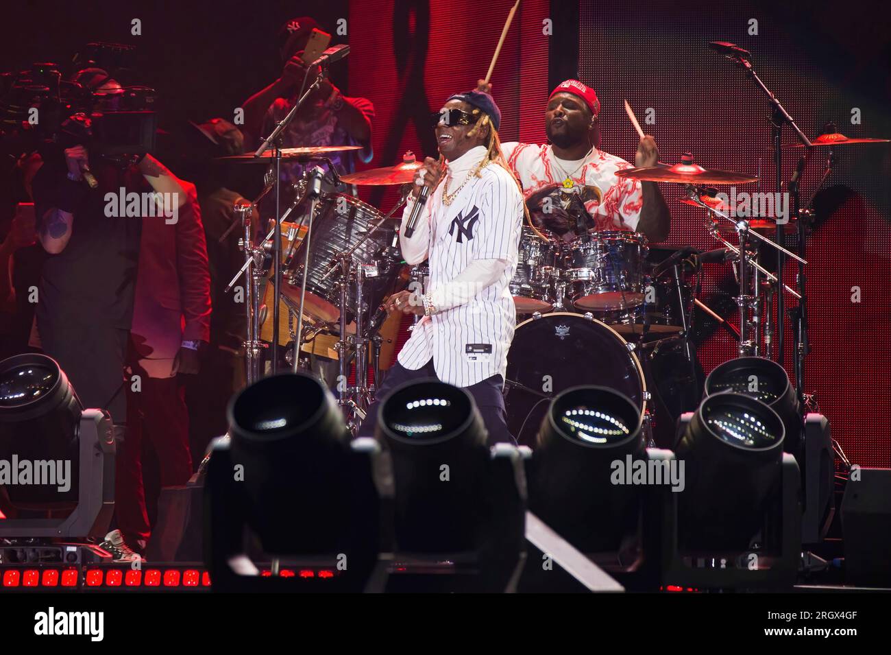 Rapper Lil Wayne performs at Hip-Hop 50 Live, celebrating 50 years of ...