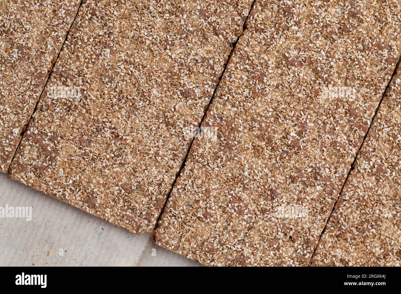 crispy rye bread, healthy foods made from rye flour, thin and crispy ...