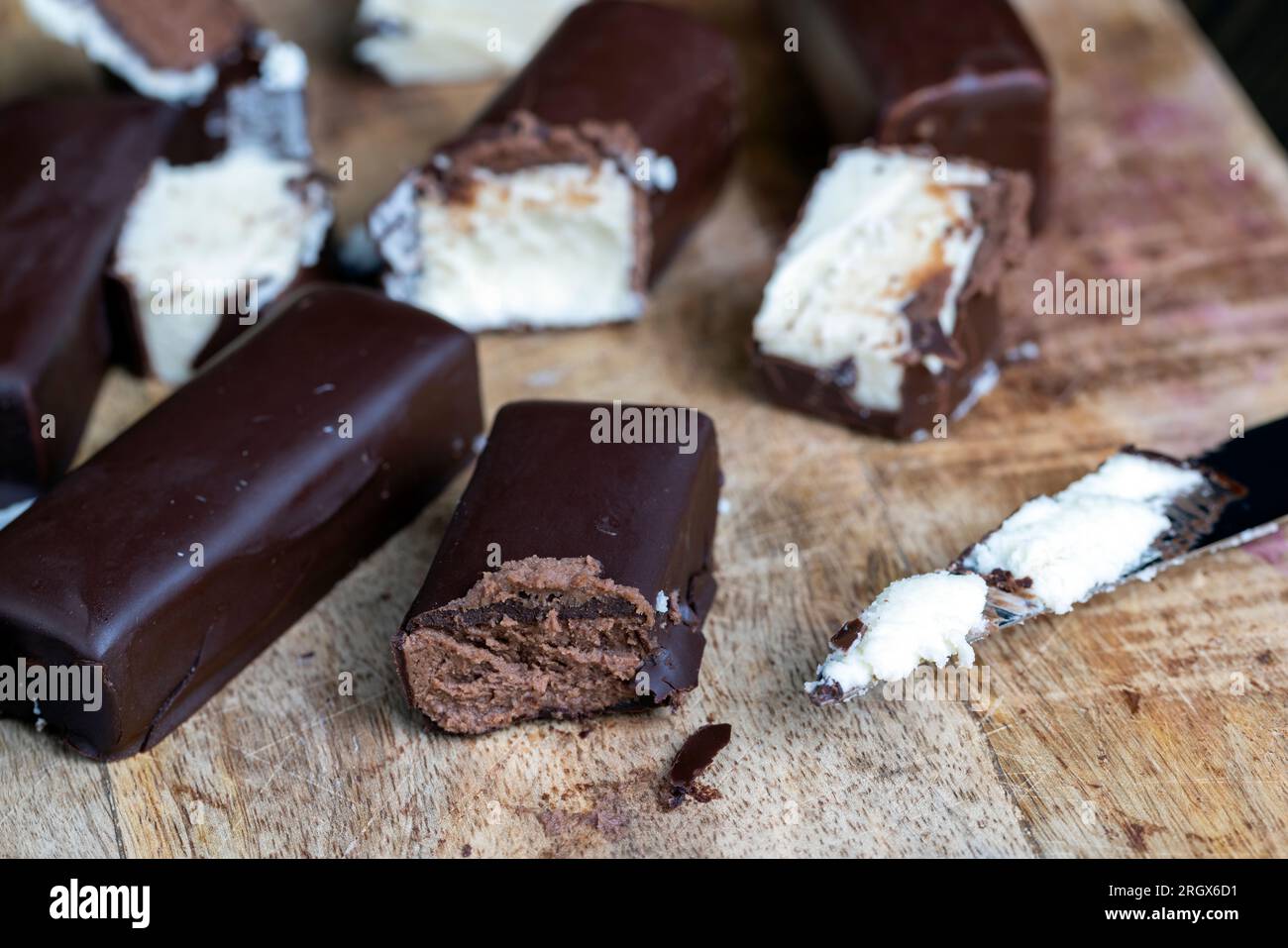 sweet cottage cheese in chocolate glaze, cake made of dairy product and ...