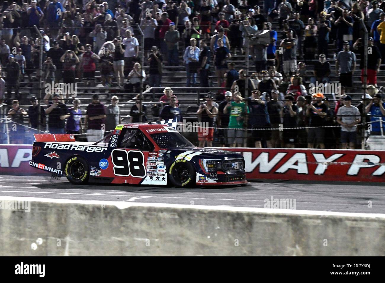 INDIANAPOLIS, IN - AUGUST 11: Ty Majeski (#98 ThorSport Racing Road ...