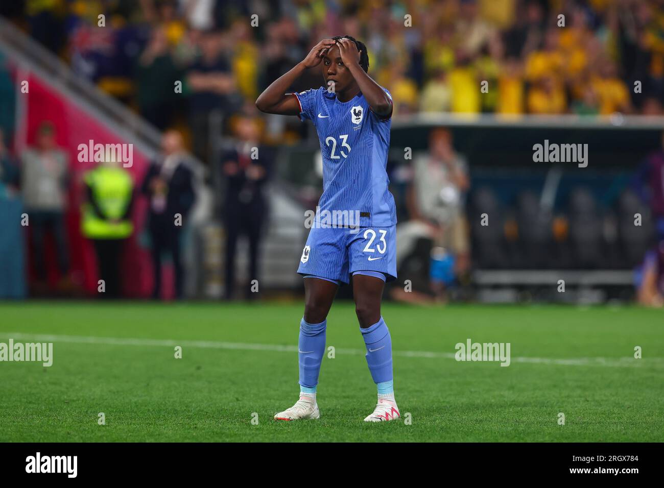 Vicki Bècho #23 of France misses her penalty during the FIFA Women's ...