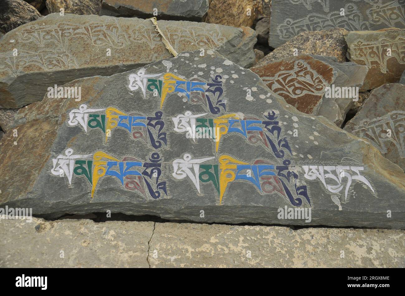 Buddhist mantra om mani padme hi-res stock photography and images - Alamy