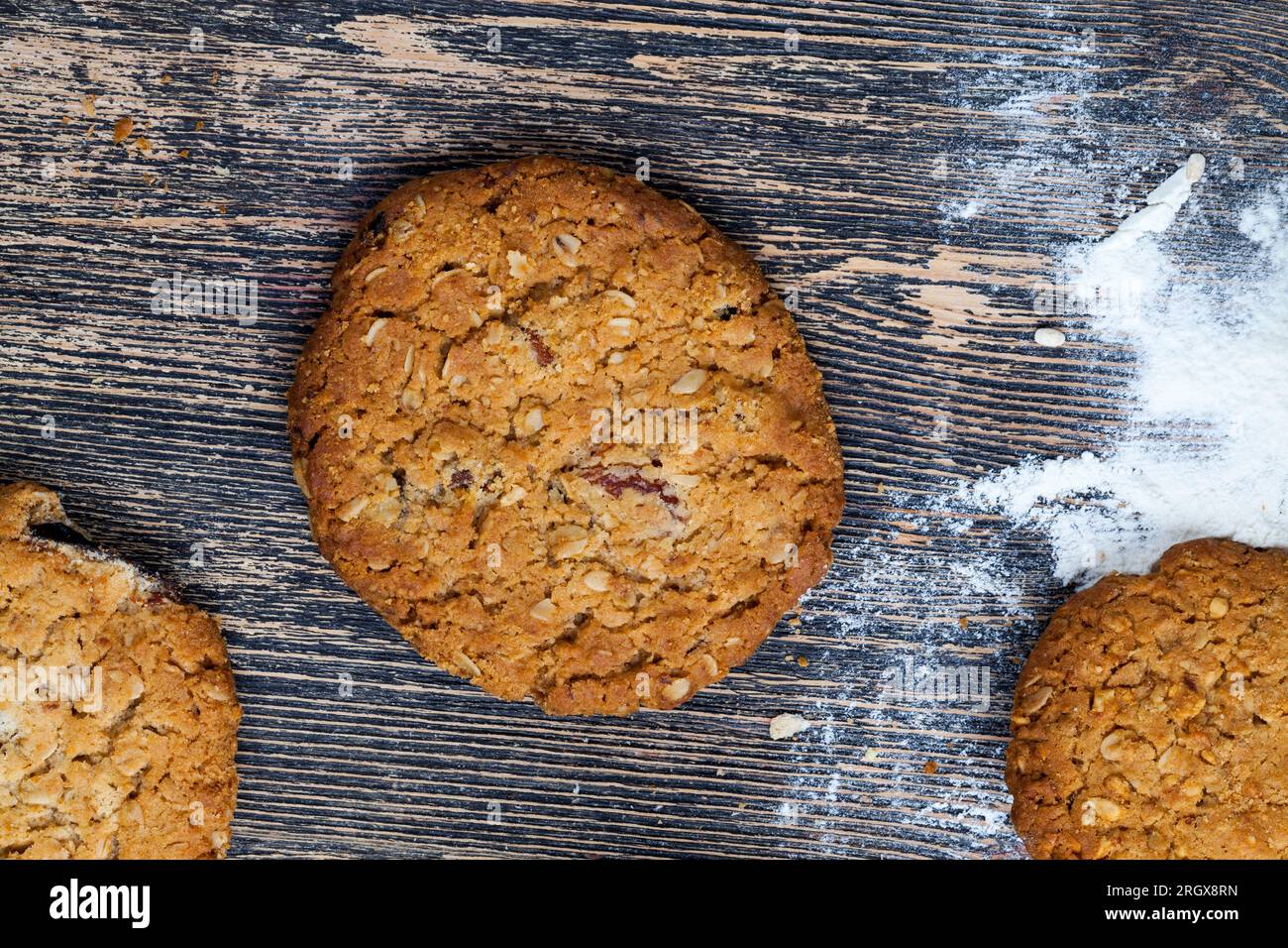 oatmeal cookies with the addition of dried fruits and various types of ...