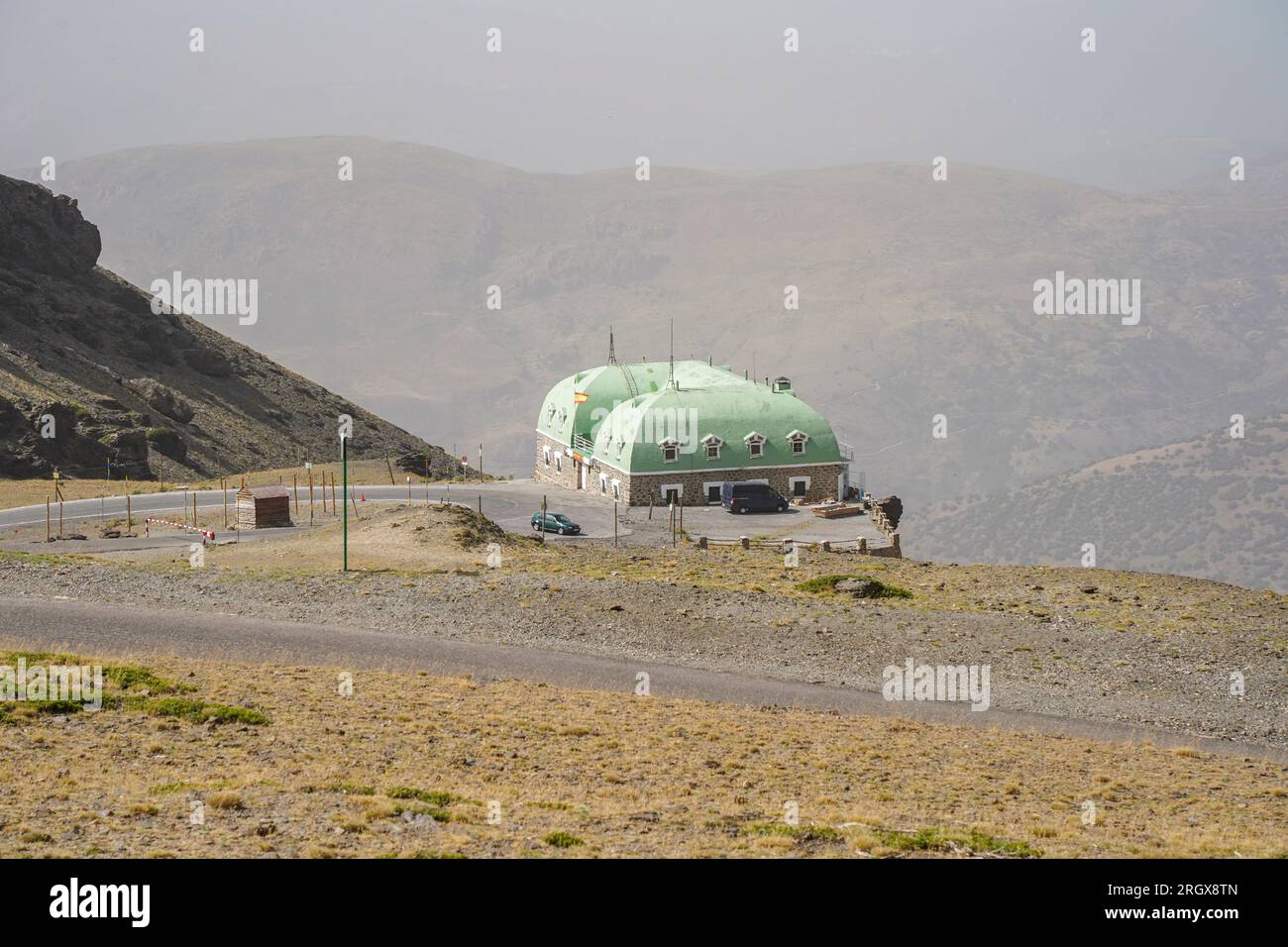 Military base refuge, Capitan Cobo, building in Hoya de la Mora, Sierra ...
