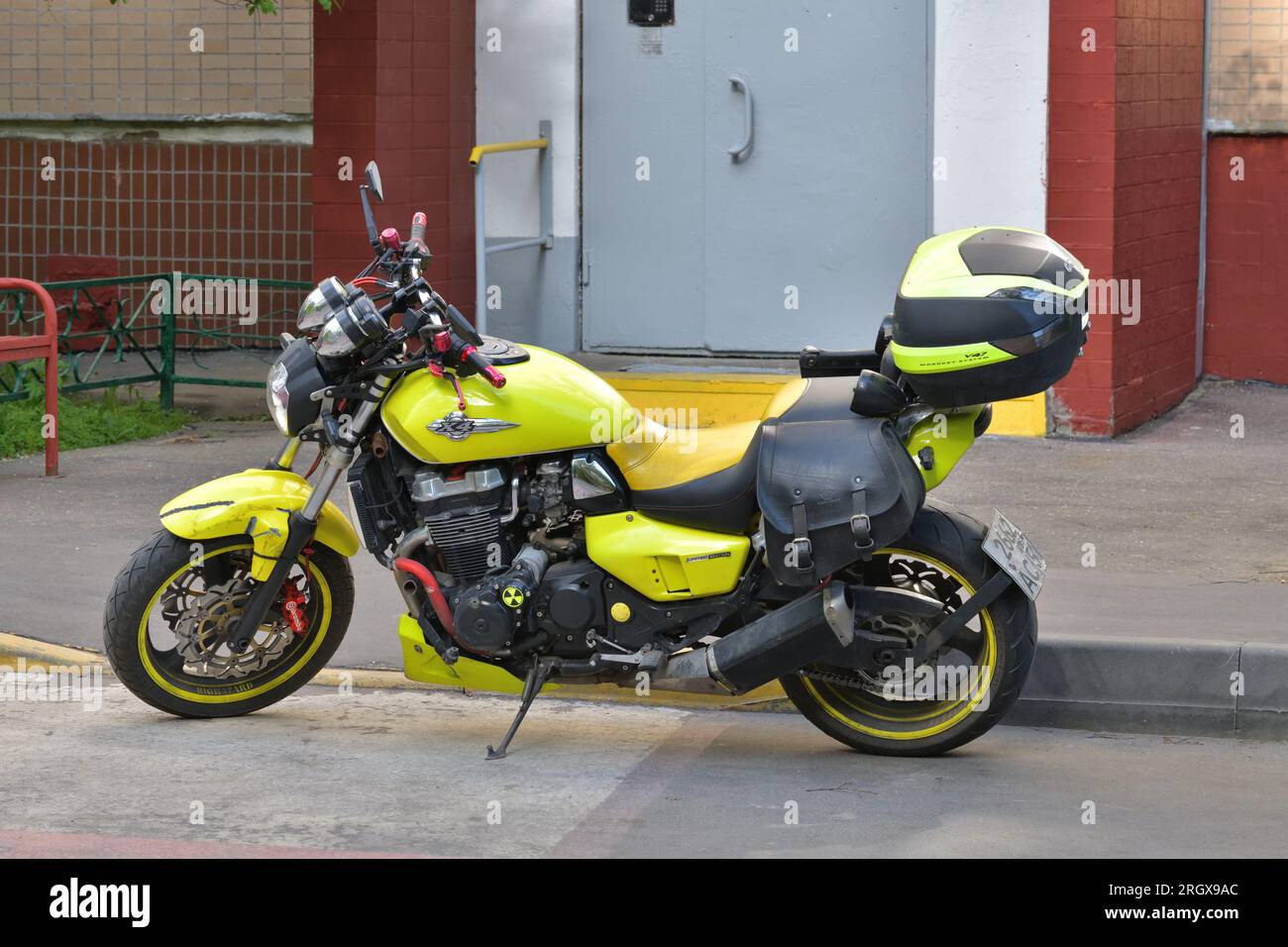 Moscow, Russia - May 18. 2023. the Motorcycle Honda X4 limited edition ...