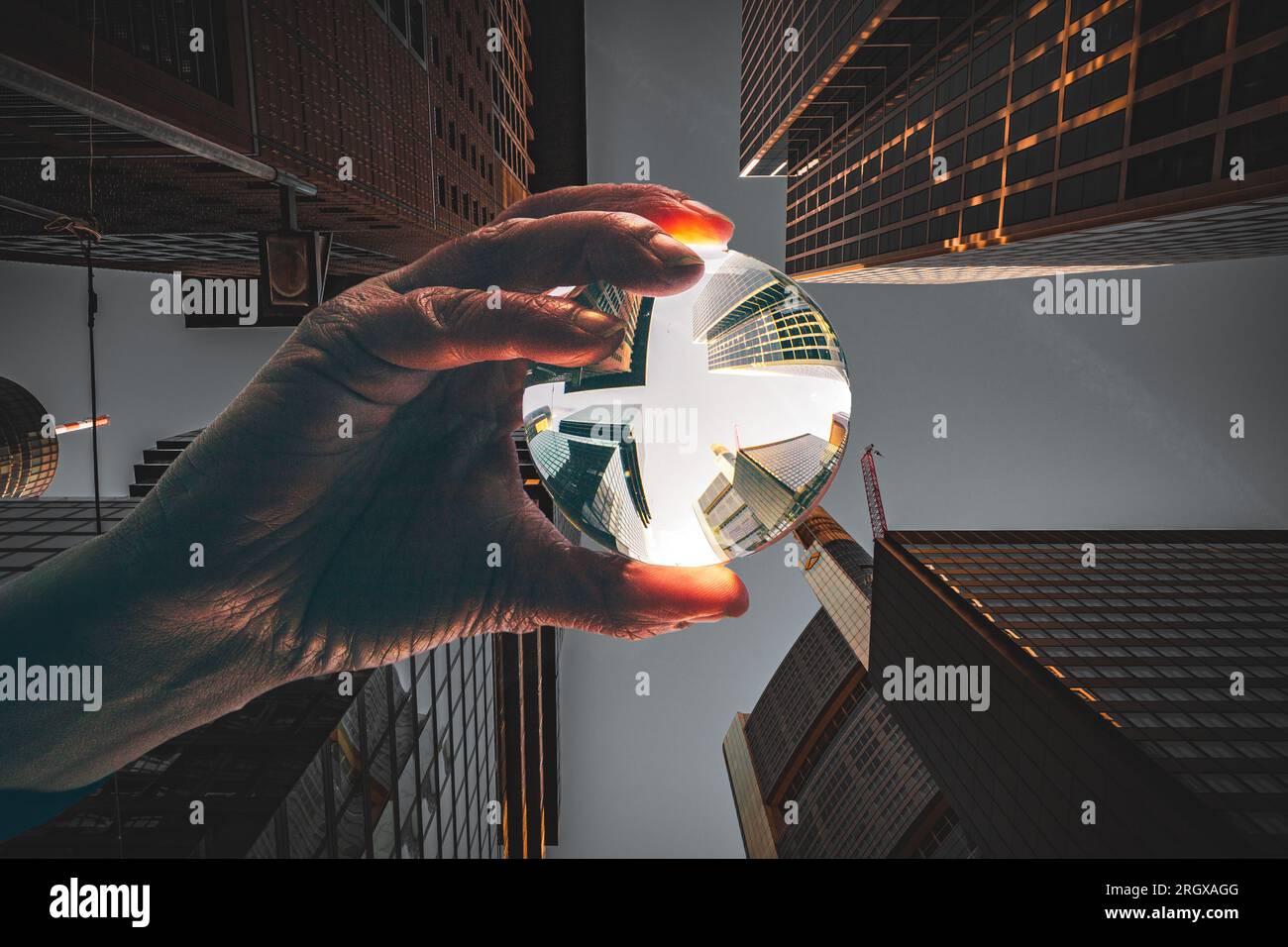 Glass ball silhouette hi-res stock photography and images - Alamy