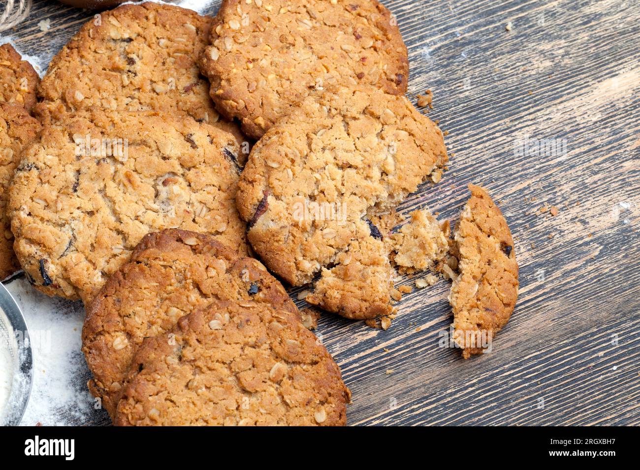 oatmeal cookies with the addition of dried fruits and various types of ...