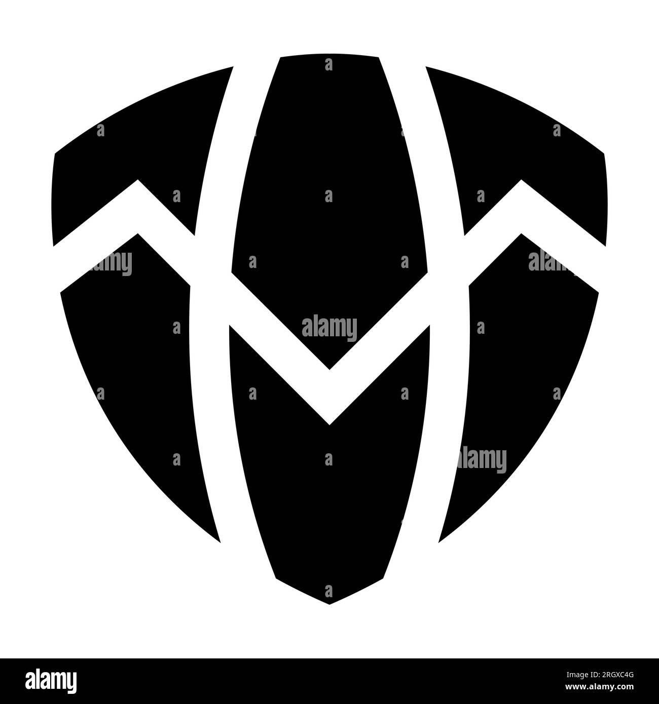 Black Shield Shaped Letter T Icon on a White Background Stock Photo - Alamy