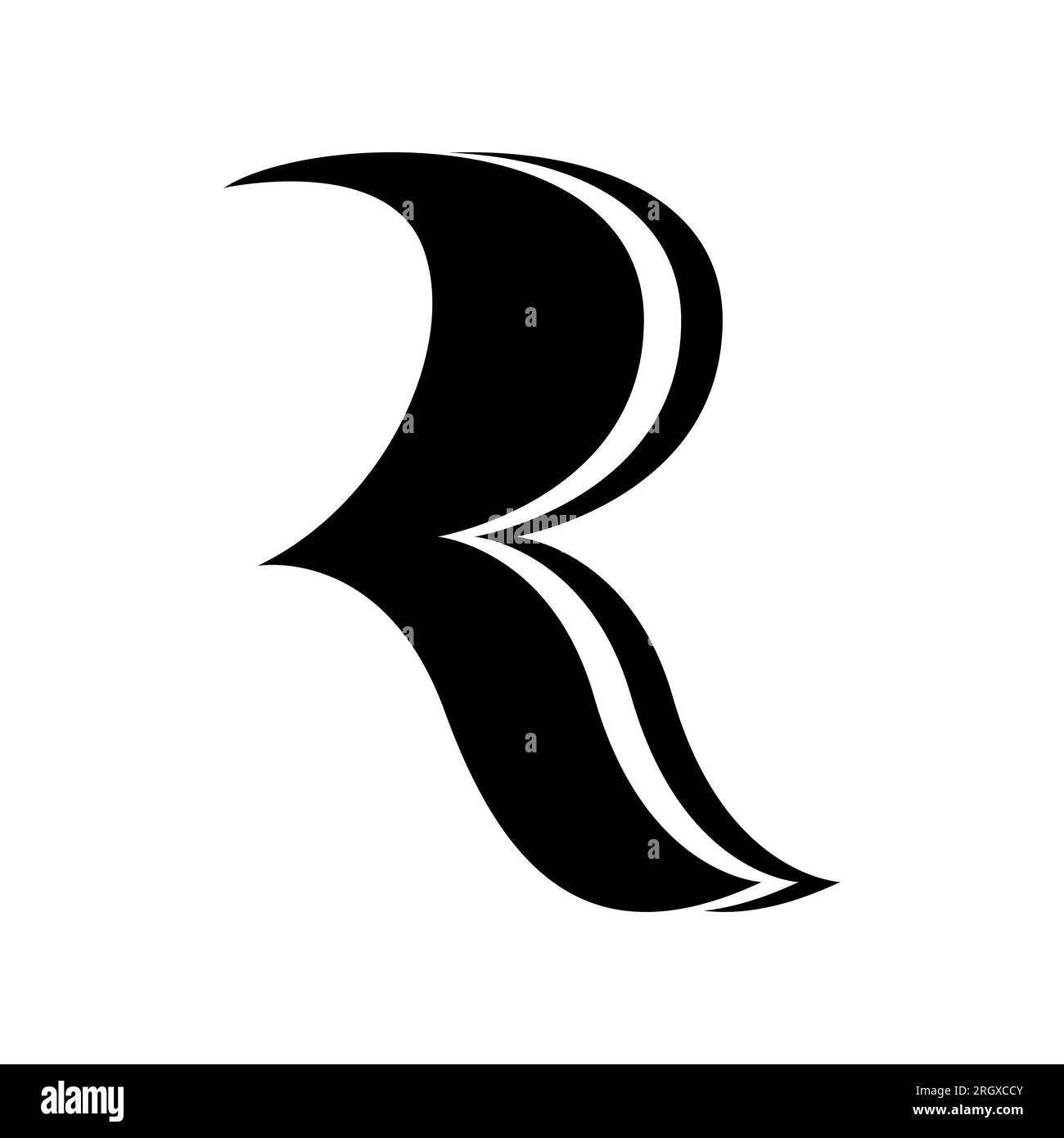 R shaped Black and White Stock Photos & Images - Alamy