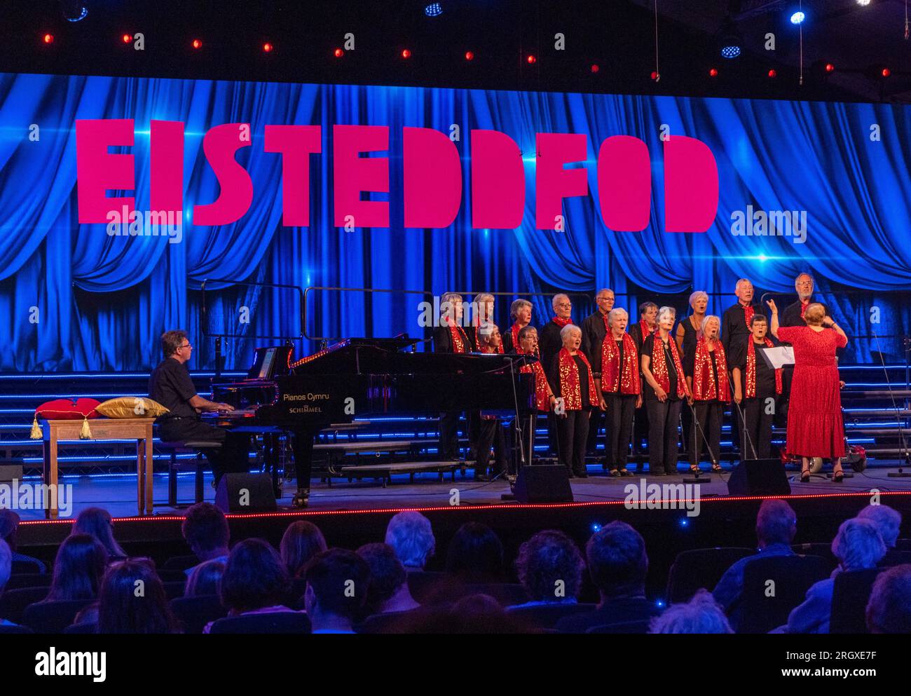 Choir performing at the 2023 Eisteddfod Welsh cultural festival in ...