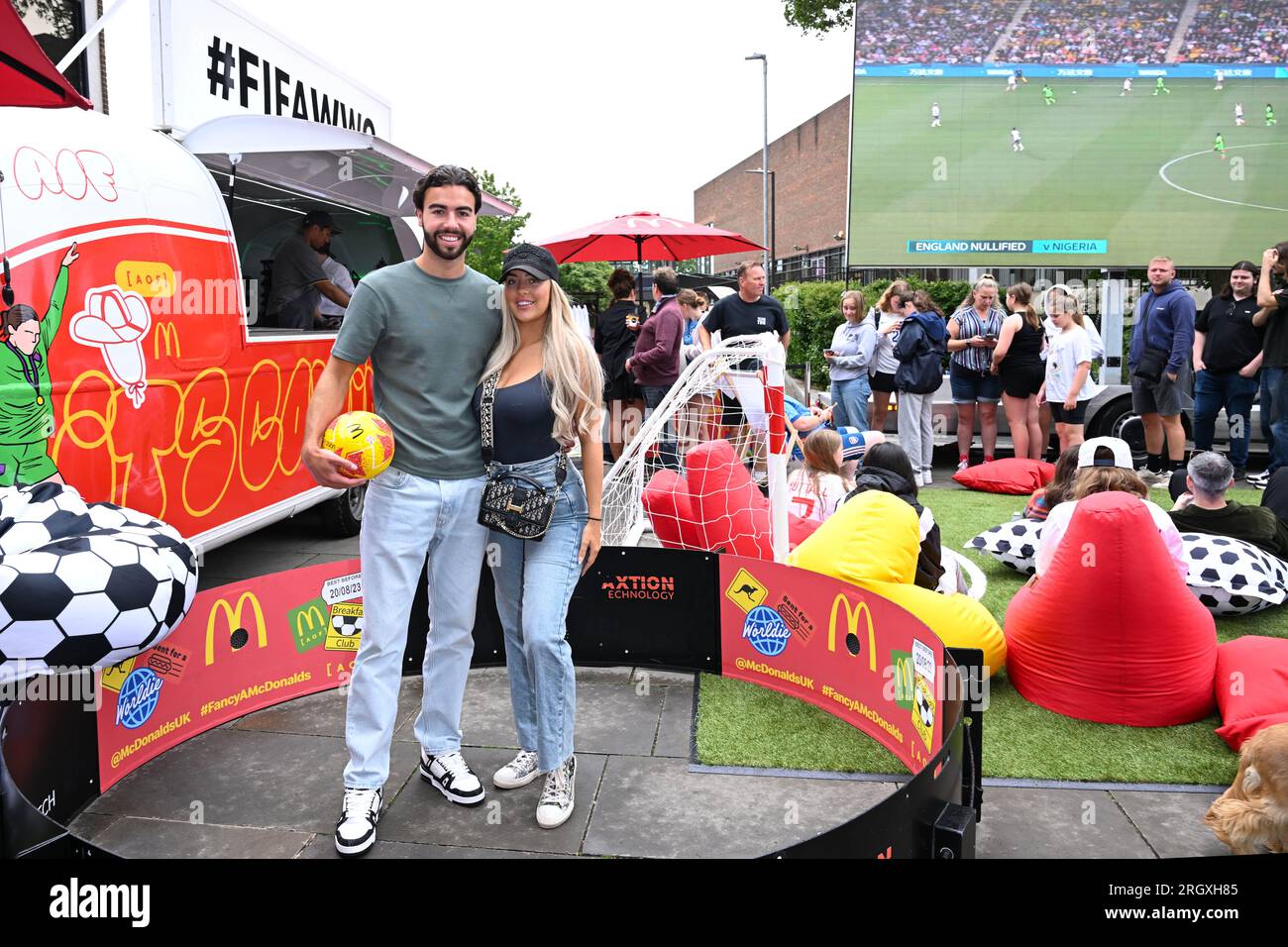 EDITORIAL USE ONLY Love Island winners Jess Harding and Sammy attend a ...