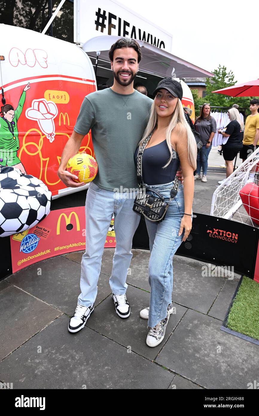 EDITORIAL USE ONLY Love Island winners Jess Harding and Sammy attend a ...