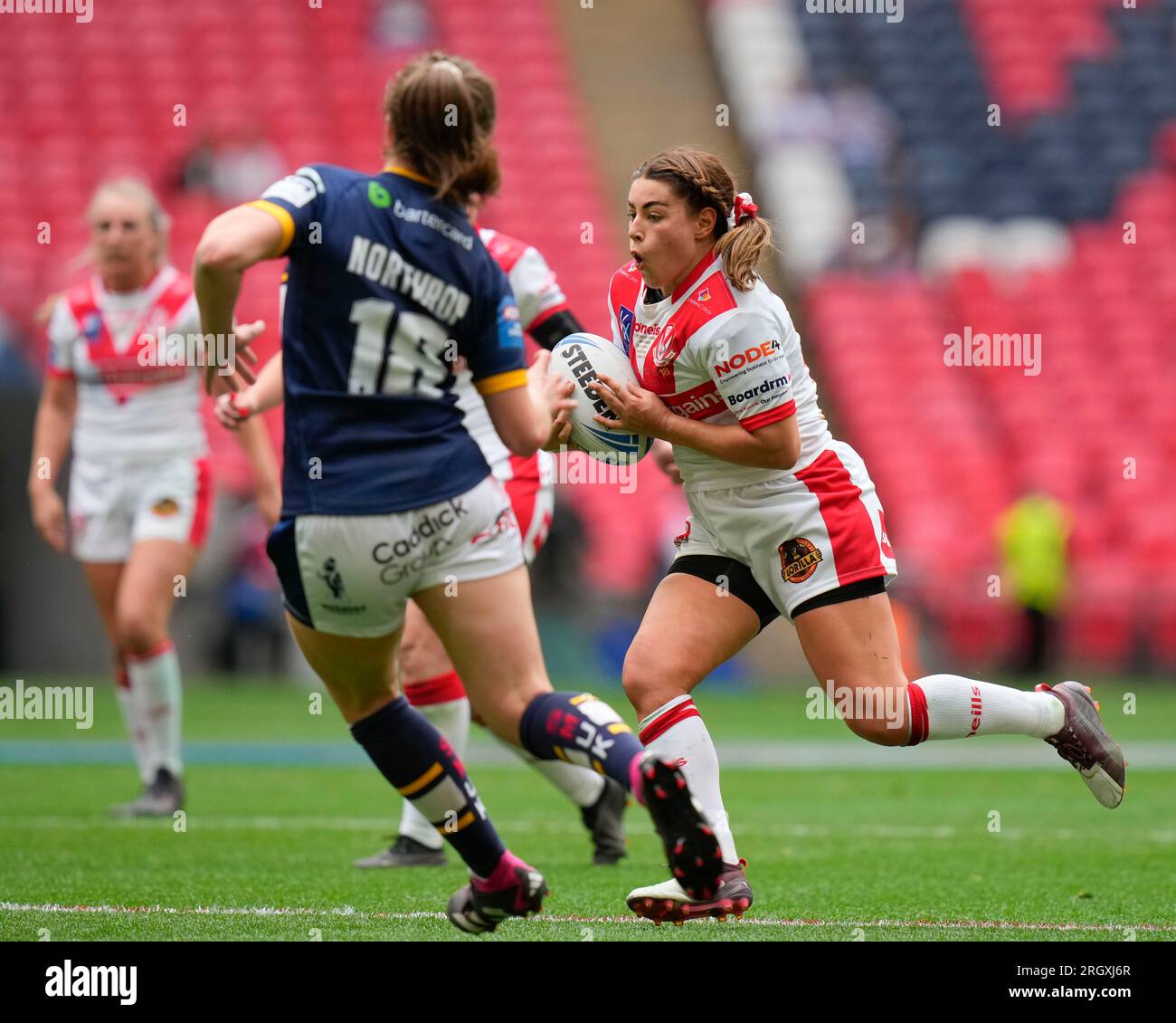 London, UK. 12th Aug, 2023. Emily Rudge #12 of St. Helens during the ...