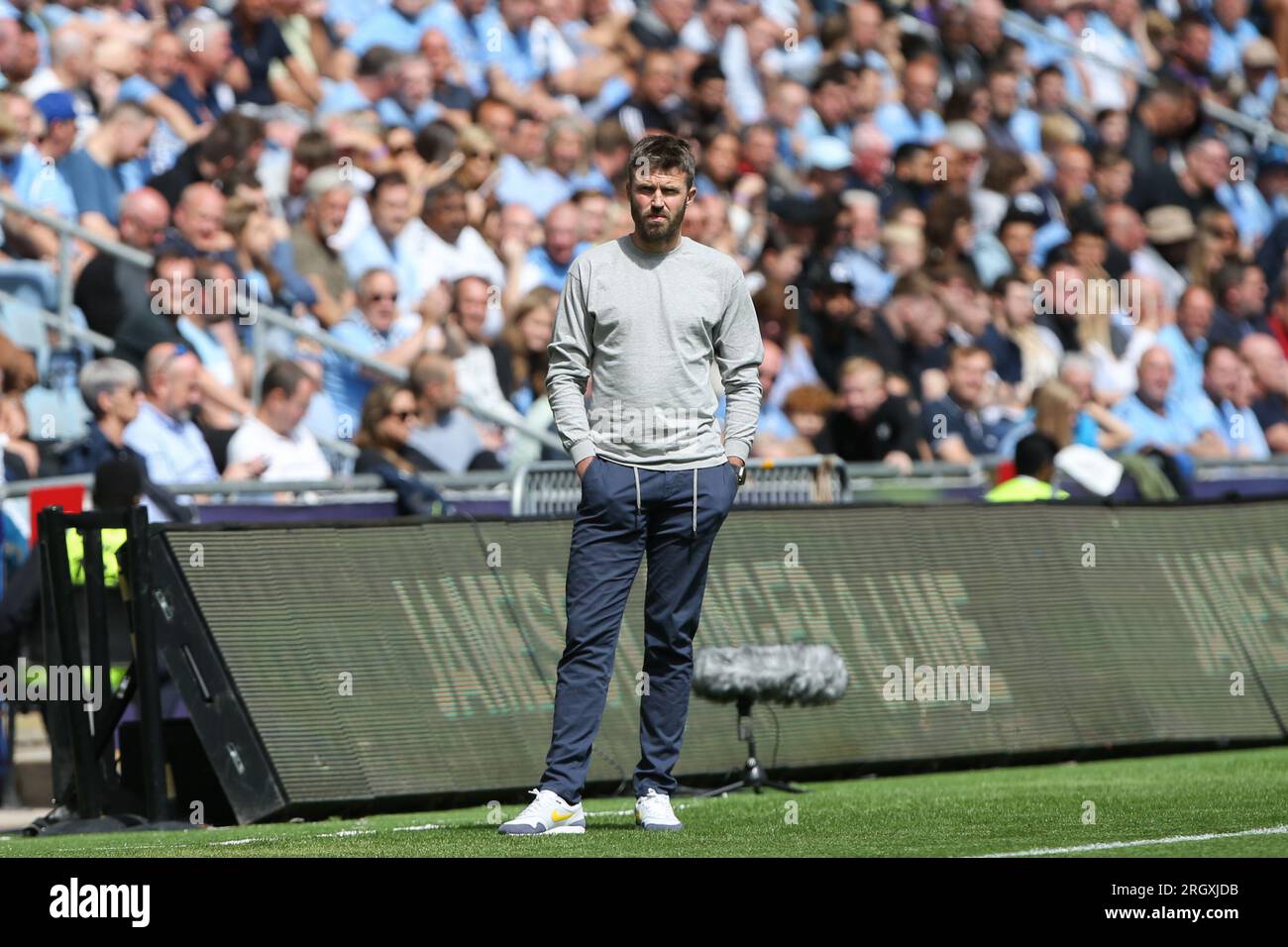 Middlesbrough manager Michael Carrick looks on during the Sky Bet ...