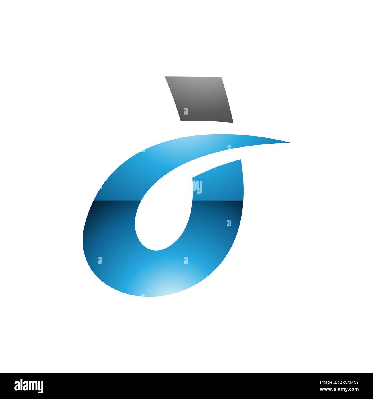 Red And Blue Curved Line Logo