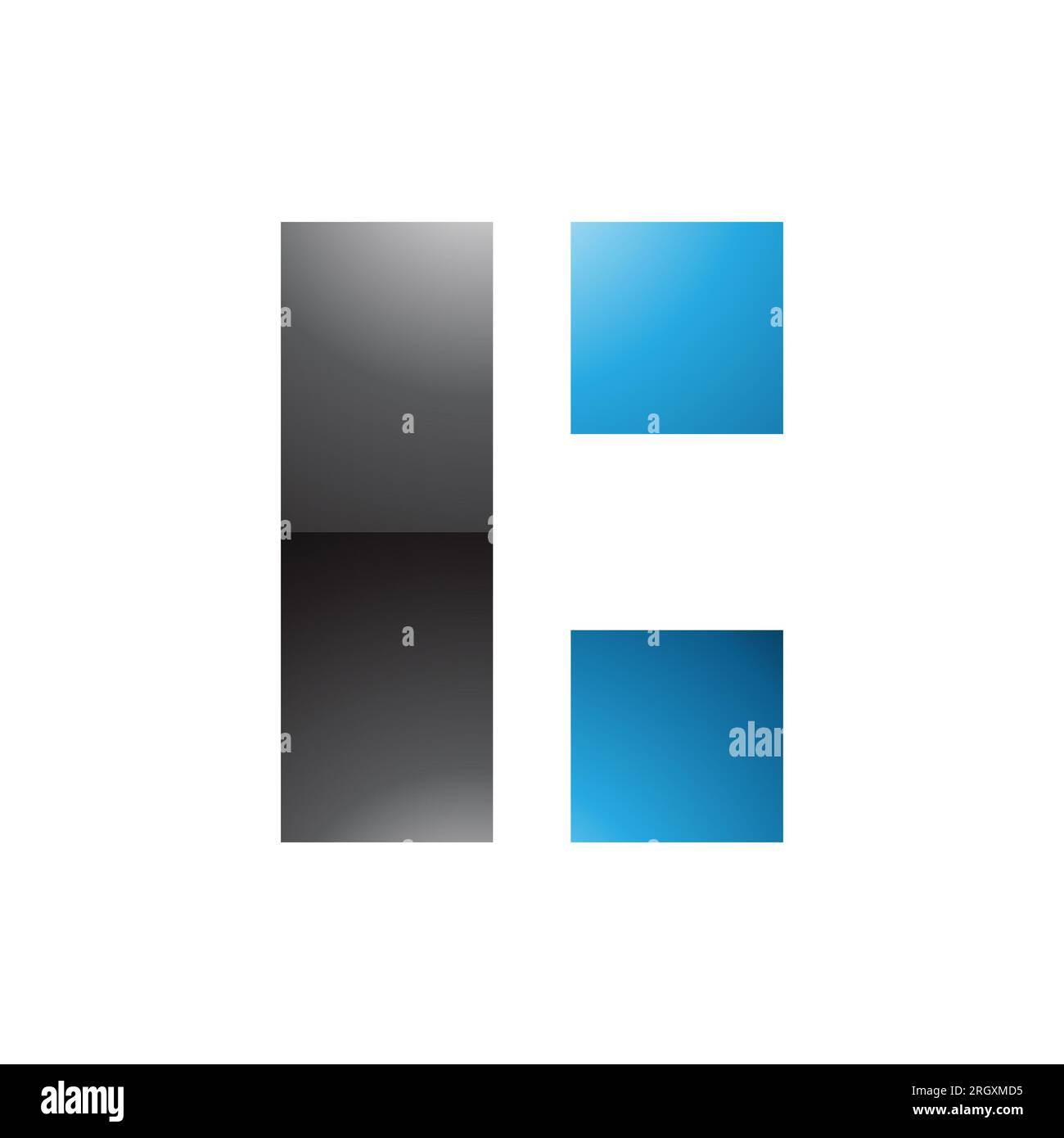 Glossy Blue Rectangle