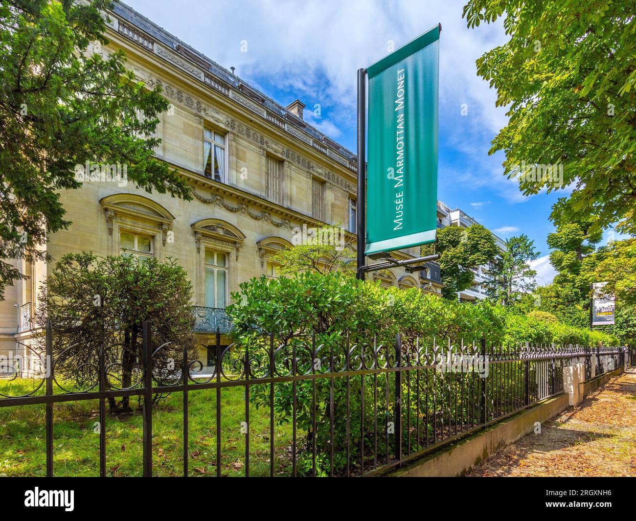 Facade and gardens of the Museum Marmottan Monet - Paris 16, France ...