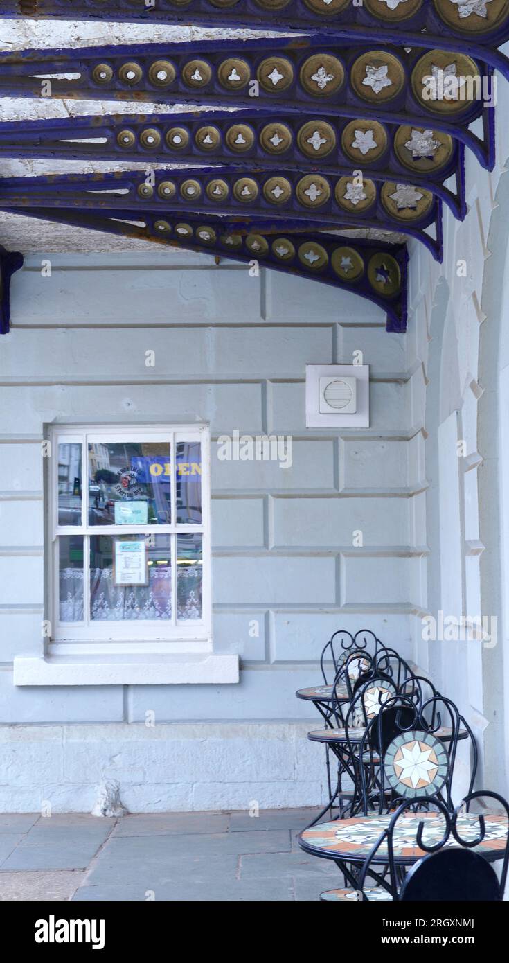 Dawlish train station with the line running right along the coast, also ...