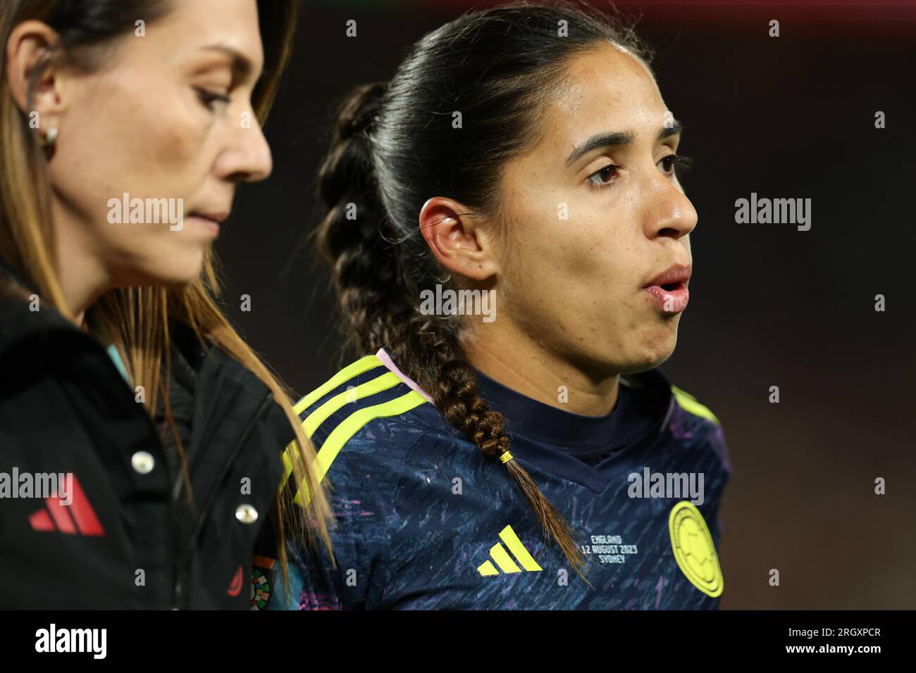 Sydney, Australia. 12th Aug, 2023. Carolina Arias of Colombia leaves ...