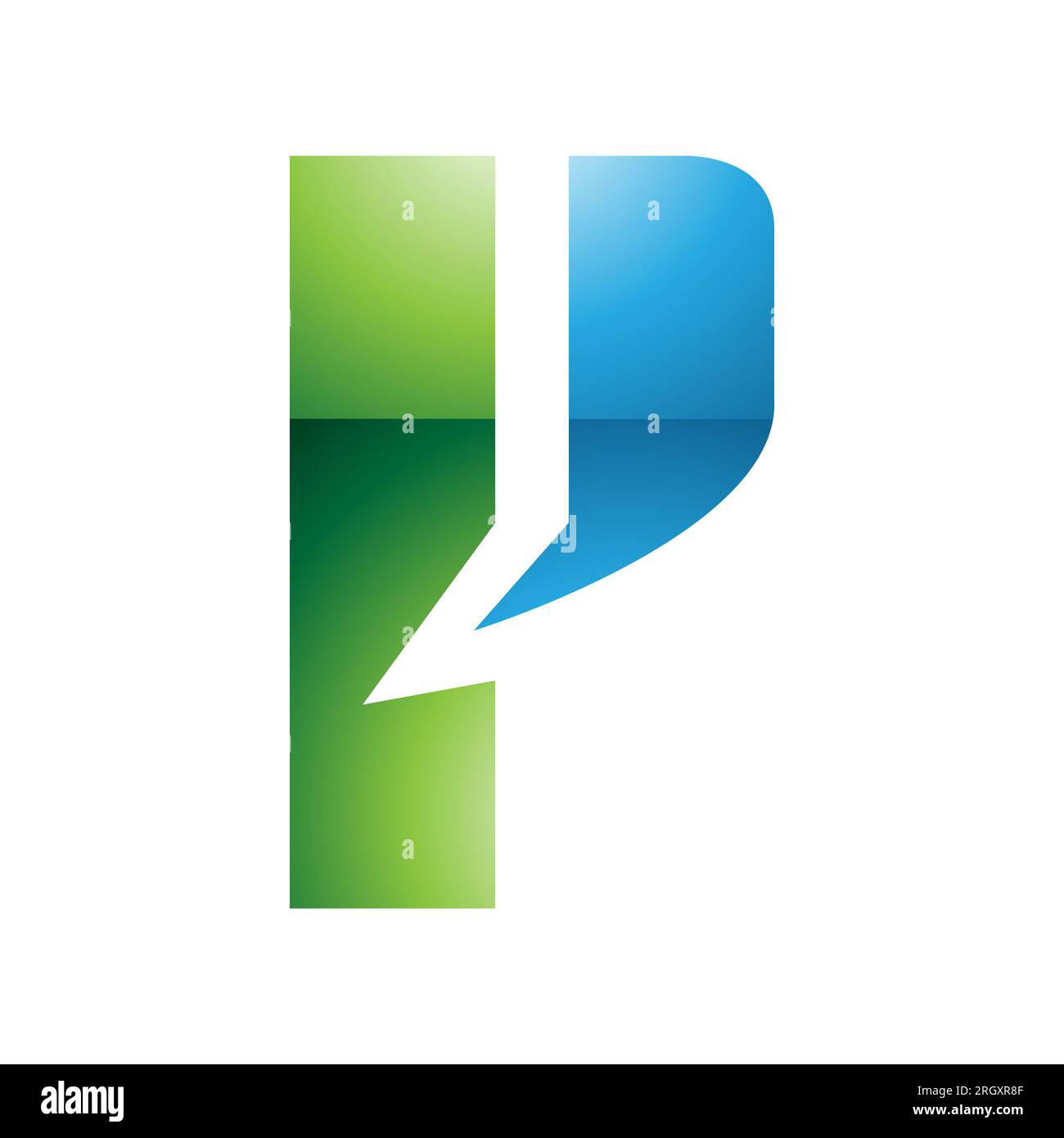 Glossy Green Icons With Letters