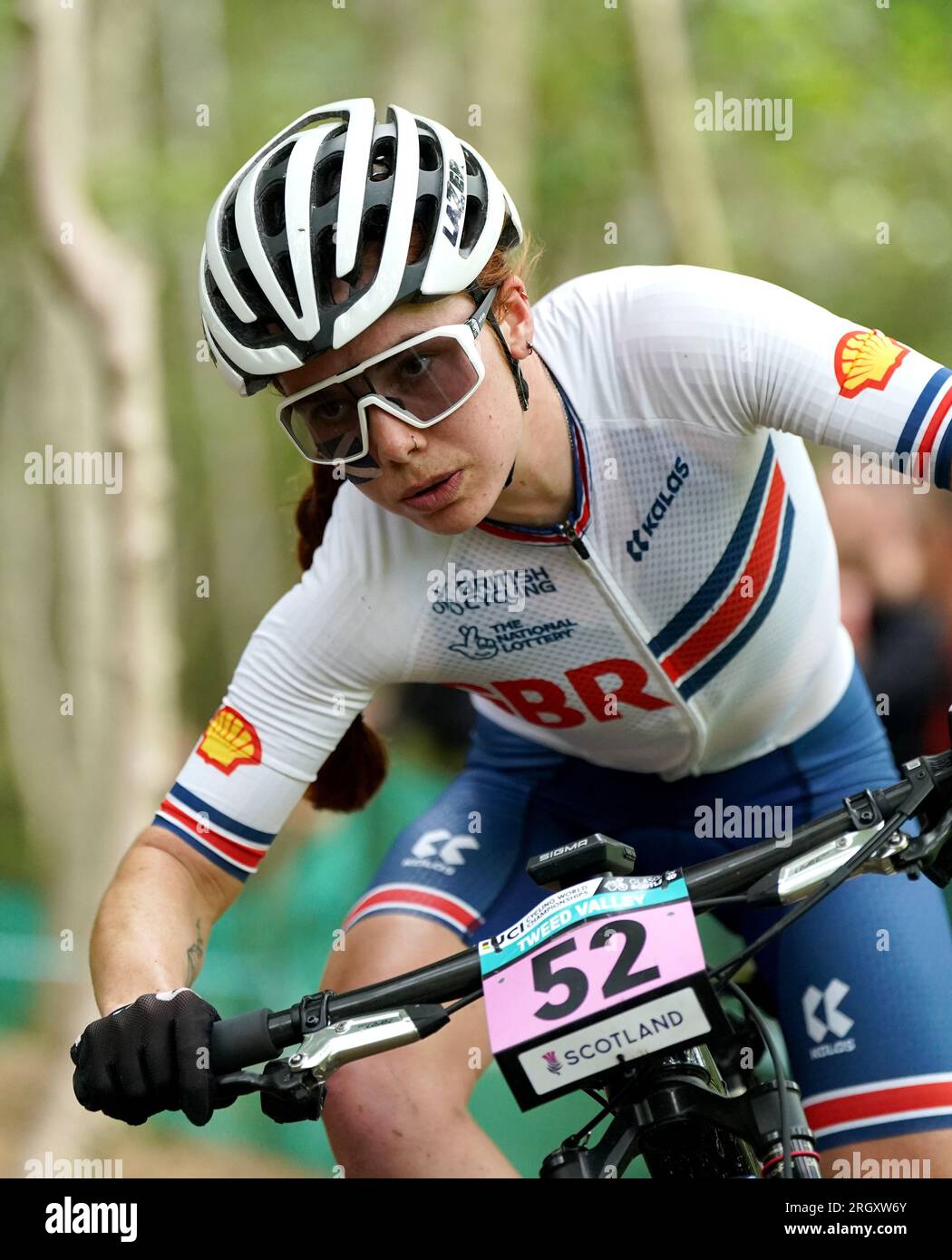 Great Britain's Isla Short rides in the women's elite cross-country ...