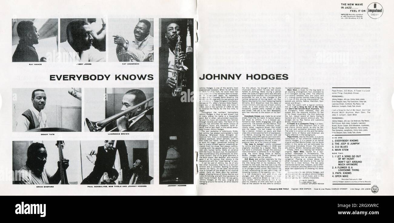 Johnny hodges hi-res stock photography and images - Alamy