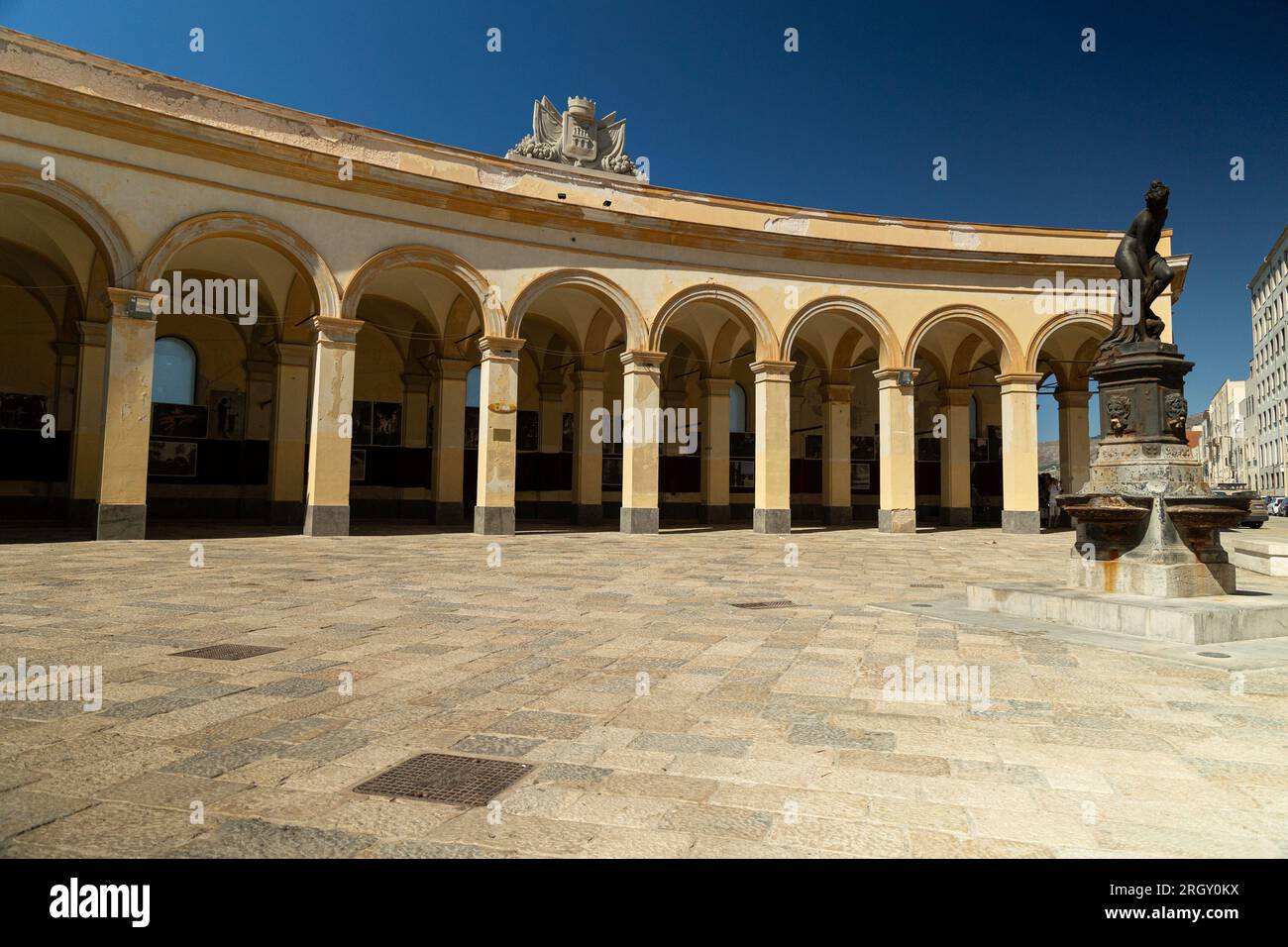 Trapani, Italy - august 3 2023 - fish market square Stock Photo - Alamy