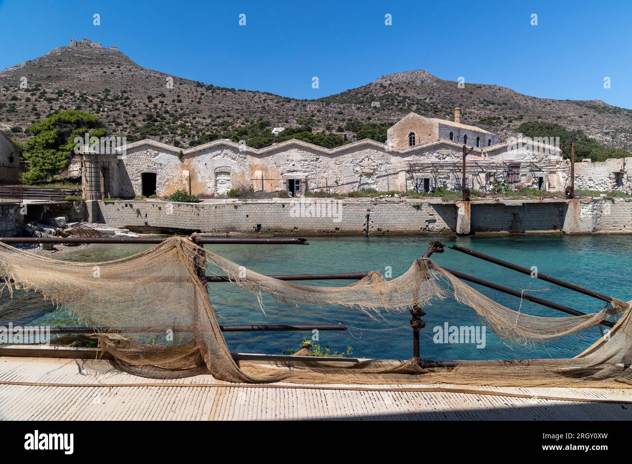 Favignana, Italy - august 4 2023 - Stabilimento Florio, factory ...