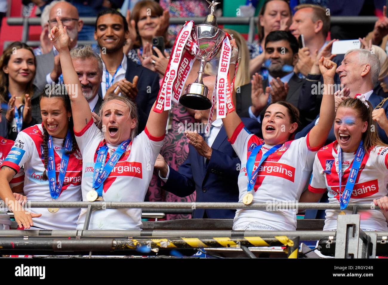 London, UK. 12th Aug, 2023. Jodie Cunningham #13 of St. Helens and ...