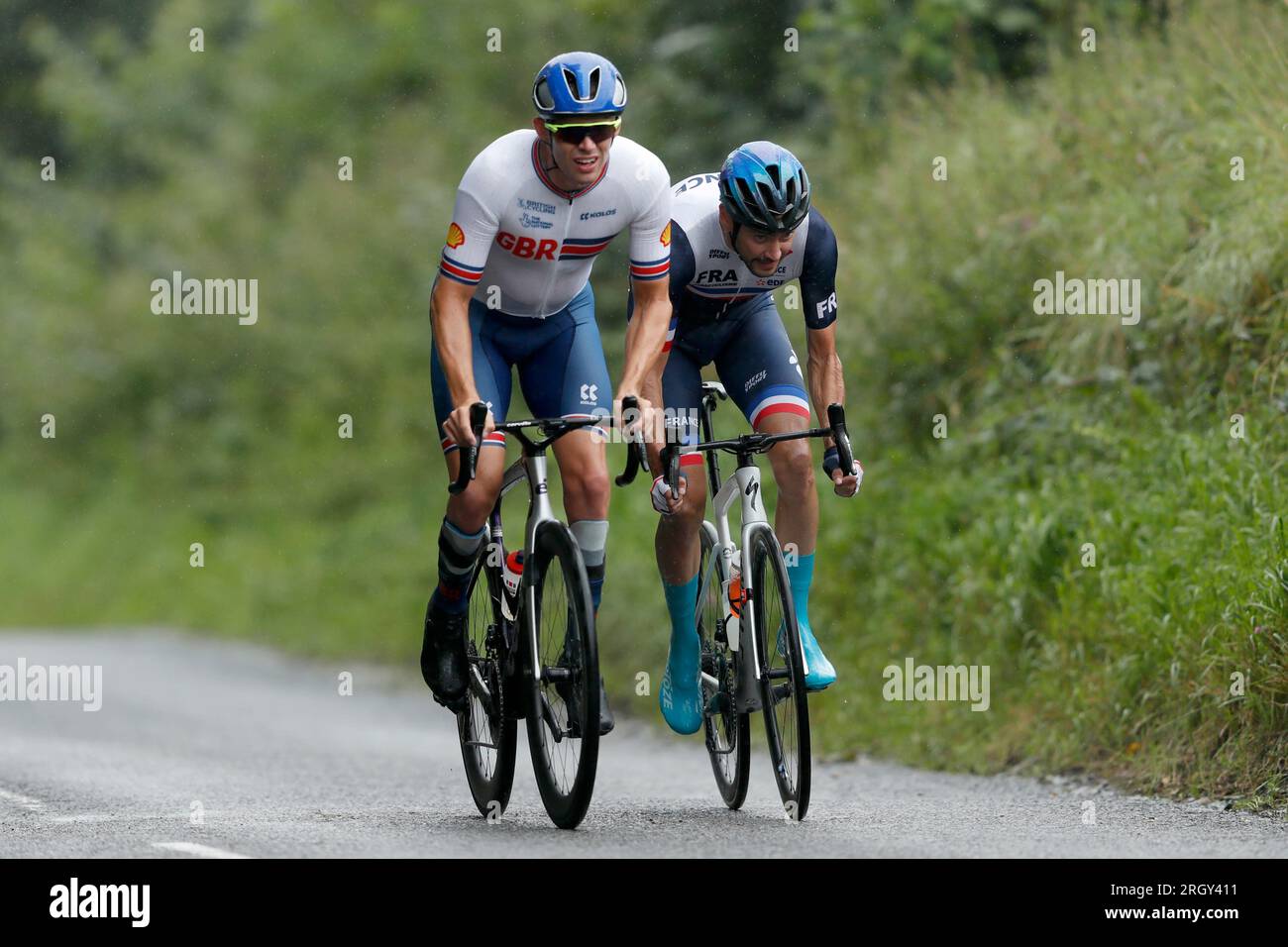 Great Britain's Benjamin Watson (right) and France's Thomas Dartet in ...