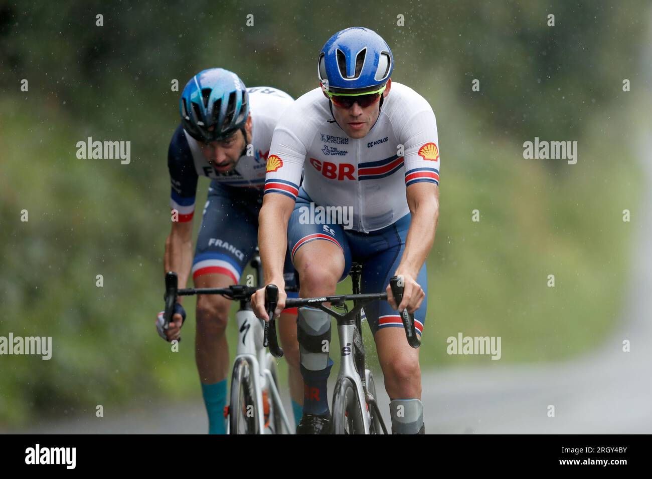 Great Britain's Benjamin Watson (right) and France's Thomas Dartet in ...