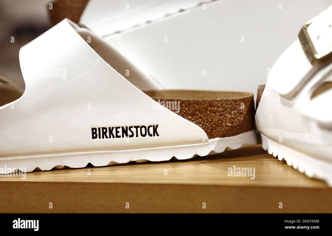 Birkenstock sandals shop hi-res stock photography and images - Alamy
