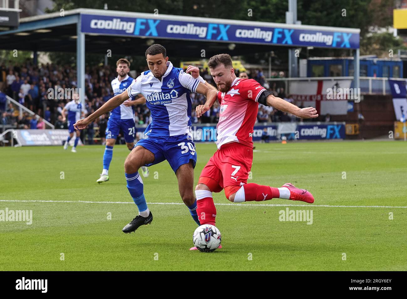 Nicky Cadden #7 of Barnsley scores to make it 0-1 during the Sky Bet ...