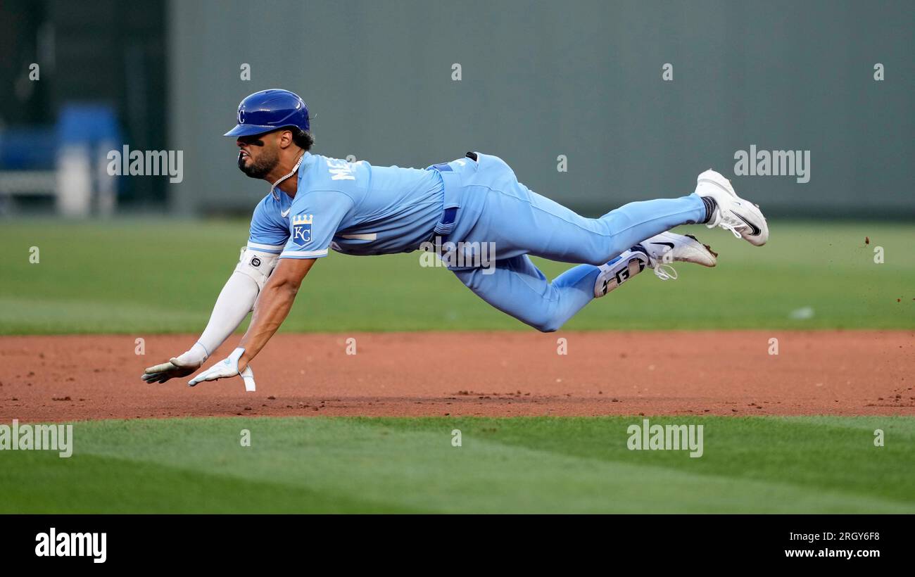 Kansas, USA. 11th Aug, 2023. AUG 11, 2023: Kansas City Royals right ...