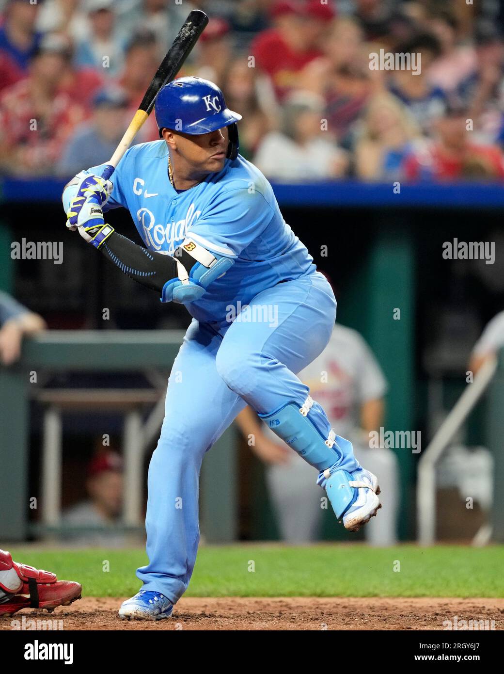 Kansas, USA. 11th Aug, 2023. AUG 11, 2023: Kansas City Royals catcher ...