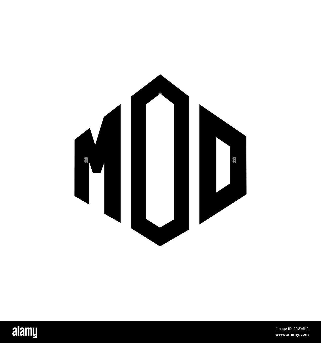 MOO letter logo design with polygon shape. MOO polygon and cube shape ...