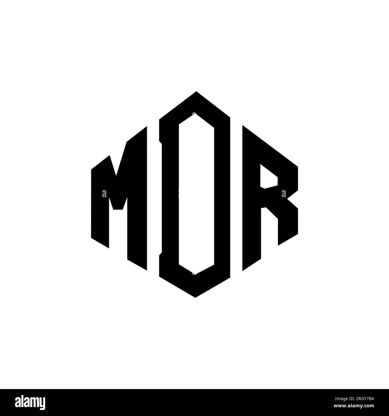 MDR letter logo design with polygon shape. MDR polygon and cube shape ...
