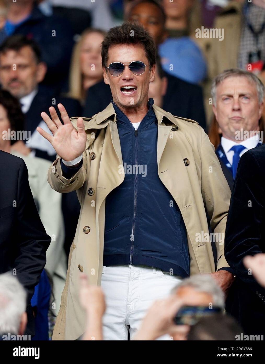 Birmingham City co-owner Tom Brady (centre), CEO Garry Cook (left) and ...