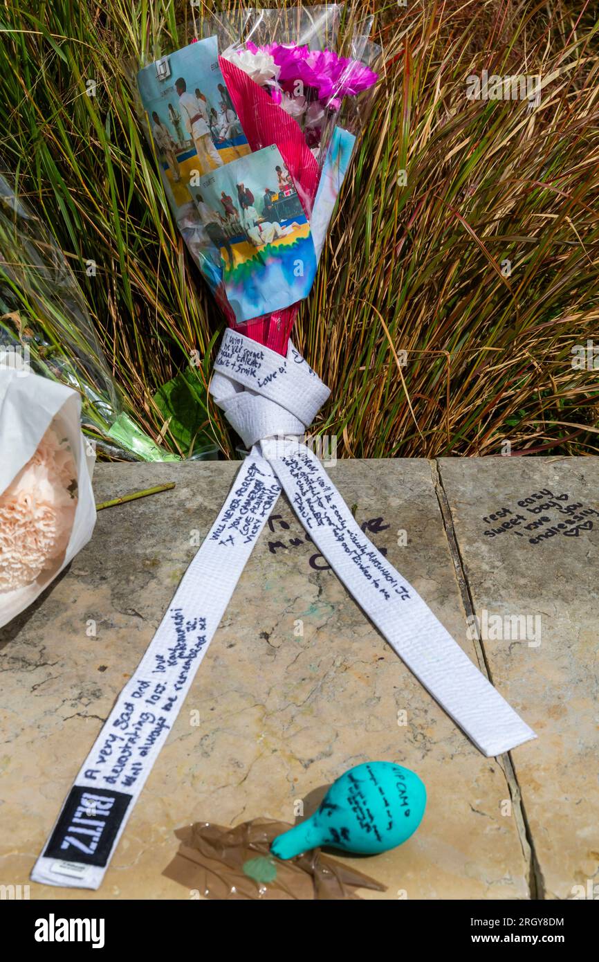 Bournemouth, Dorset, UK. 12th August 2023. Tributes left for 18 year ...