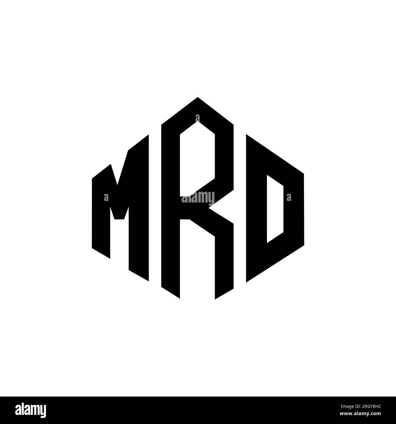 MRO letter logo design with polygon shape. MRO polygon and cube shape ...