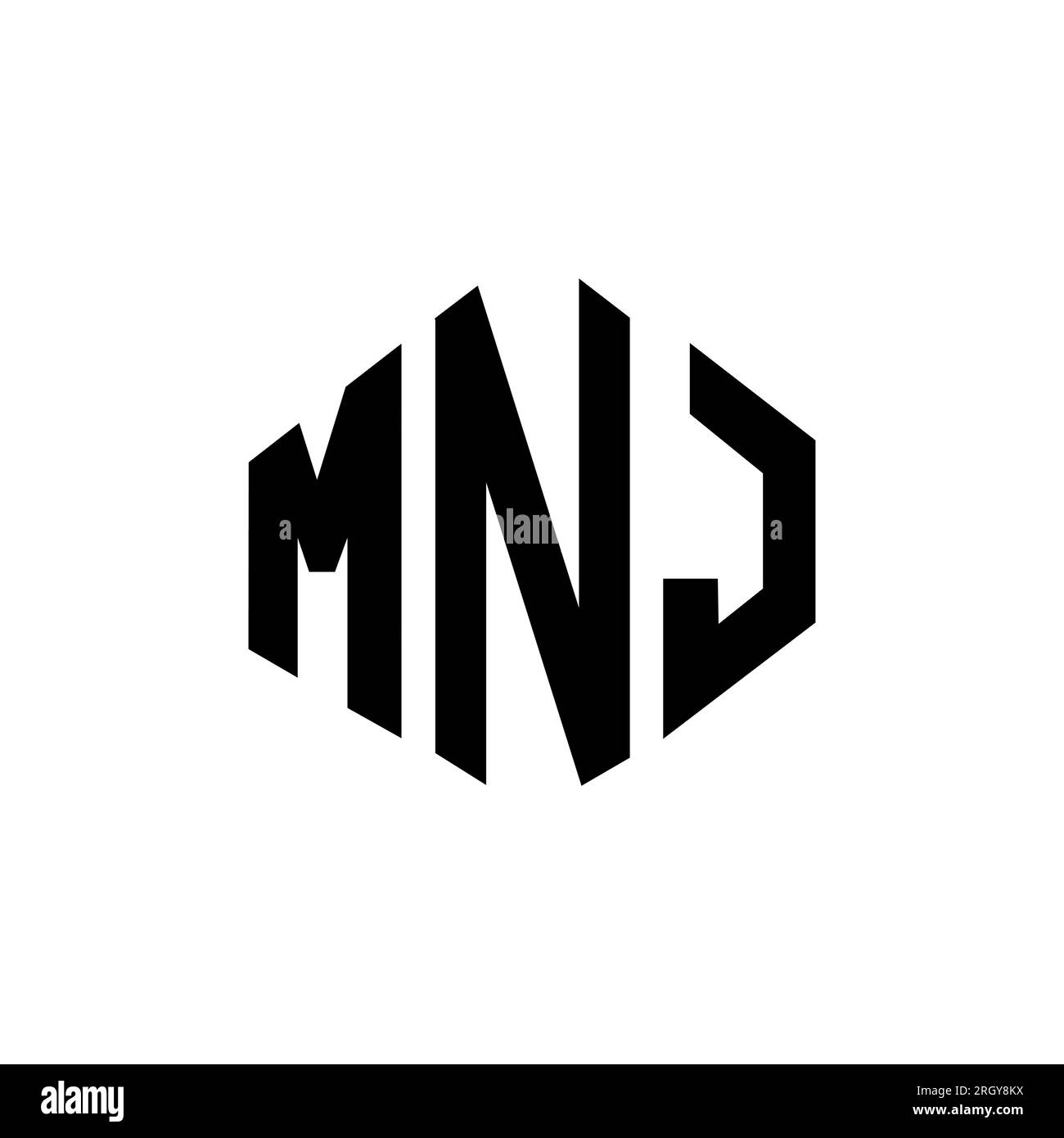 Mnj logo design Cut Out Stock Images & Pictures - Alamy