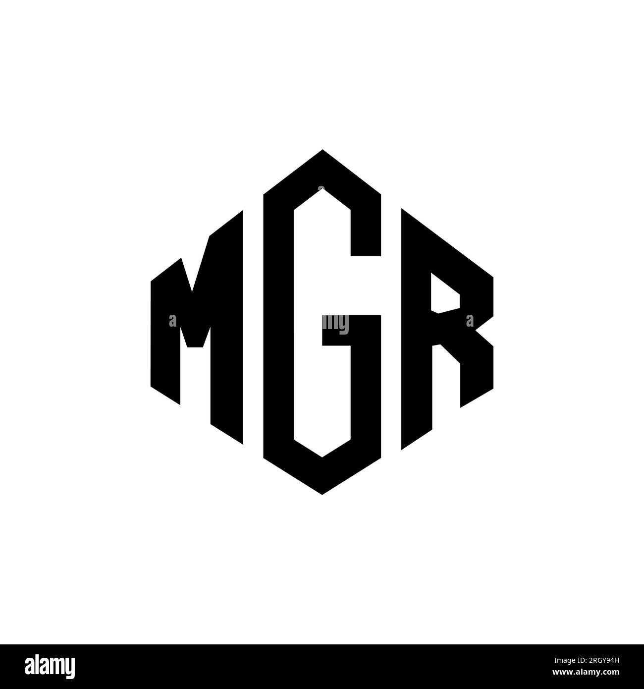 MGR letter logo design with polygon shape. MGR polygon and cube shape ...