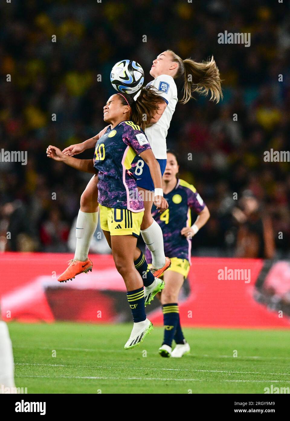 Sydney, Australia. 12th Aug, 2023. Leicy Maria Santos Herrera (L) of ...