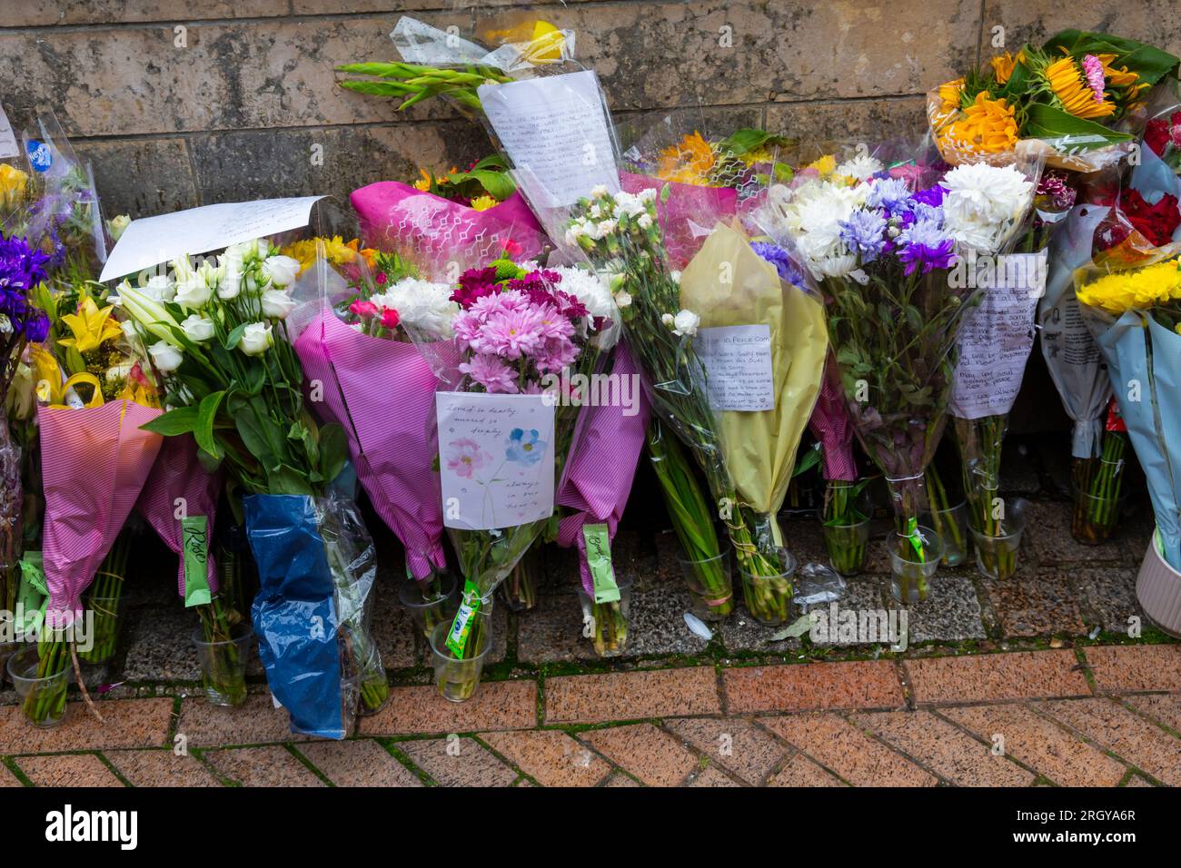 Bournemouth, Dorset, UK. 12th August 2023. Tributes left for 18 year ...